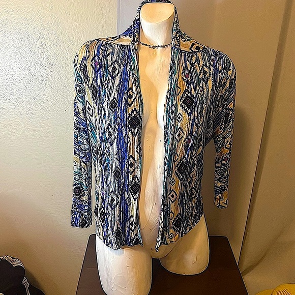 a'gaci | Sweaters | Womens Multi Colored Aztec Design Cardigan | Poshmark
